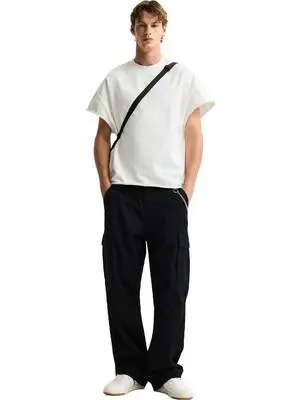H&m Relaxed-fit Cargo Pants - Black