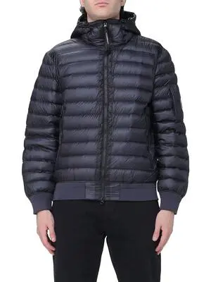C.P. COMPANY Short Quilted Nylon Puffer Jacket - Navy