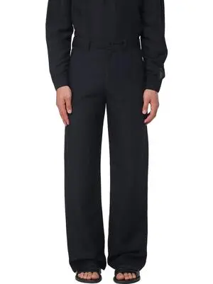 DIESEL® Tailored Wide Leg Trousers - Black