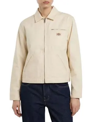 Dickies Zip-up Collared Jacket - Beige