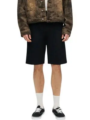 Dickies Cotton Chino Shorts With Elasticated Waist And Contrast Back Logo - Black