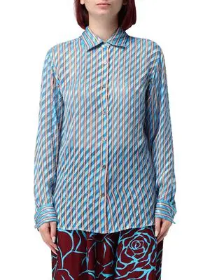 Dries Van Noten Striped Shirt - Gnawed Blue