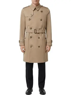 Burberry Double-breasted Trench Coat - Beige