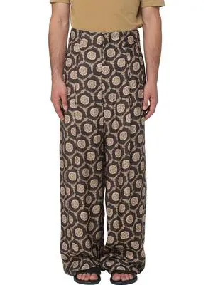Emporio Armani Printed Wide Leg Trousers - Multicolor