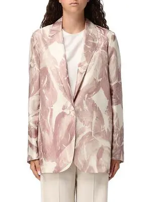ALYSI Printed Blazer - Pink