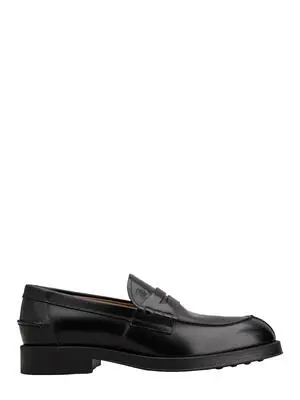 TOD`S Leather Loafer - Black