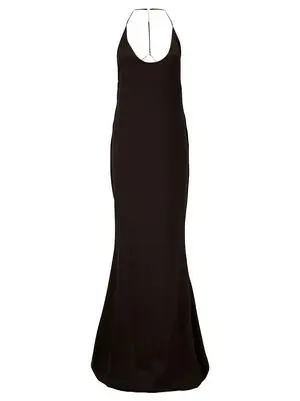 TOM FORD TOM FORD Silk Satin Evening Dress With American Neckline