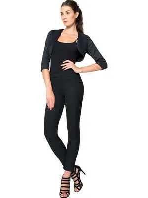 Tadashi Shoji Neoprene Bolero - Black