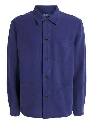 Polo Ralph Lauren Linen Chore Overshirt - Navy