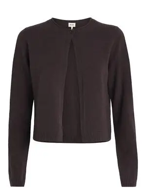 ME+EM Cashmere Single-button Cardigan - Brown