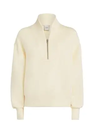 Varley Davidson Quarter-zip Sweatshirt - Ivory