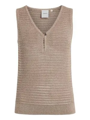 Varley Cotton Ramon Tank Top - Beige