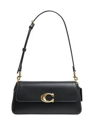 COACH Leather Jet Shoulder Bag - Black