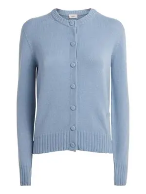 Agnona Cashmere Lipstick Cardigan - Blue