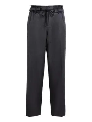 CRAIG GREEN Wool Lace Wide-leg Trousers - Grey
