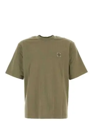 Stone Island Olive Cotton T-shirt - Green