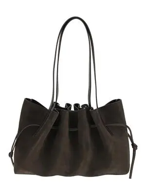 Yuzefi Yuzefi Women Scallop Shoulder Bag Brown