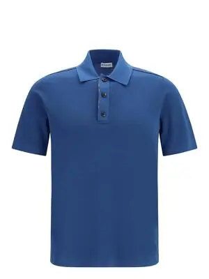 Burberry Knit Polo - Blue