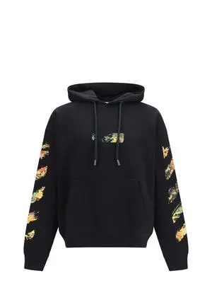 Off-White Spray Arrow Graphic Hoodie - Black