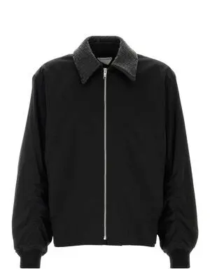 Bottega Veneta Nylon Blend Bomber Jacket - Black