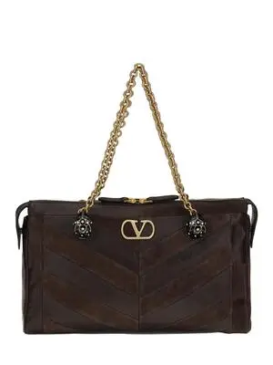 Valentino Garavani Valentino Garavani Medium Panthea Shoulder Bag Brown