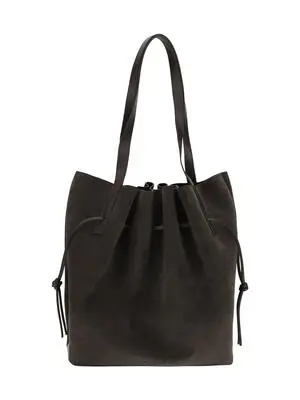 Yuzefi Suede Shoulder Bag - Brown