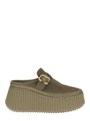 Chloé Chloé Nama Sabot With Buckle Detail Green