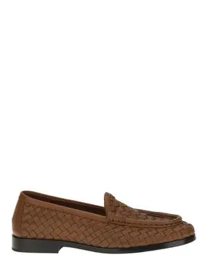 Bottega Veneta Silenzio Loafers - Brown