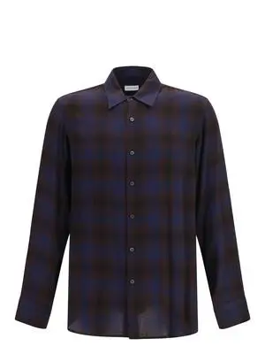 Dries Van Noten Check Shirt - Blue