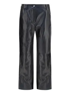 Magda Butrym Straight-leg Leather Pants - Black