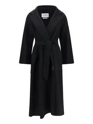 Max Mara Ludmilla Cashmere Wrap Coat - Black
