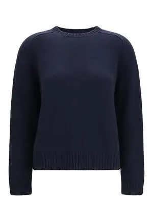 Loro Piana Baby Cashmere Argyle Crewneck Sweater - Blue