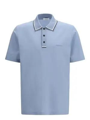 FERRAGAMO Cotton Polo - Blue