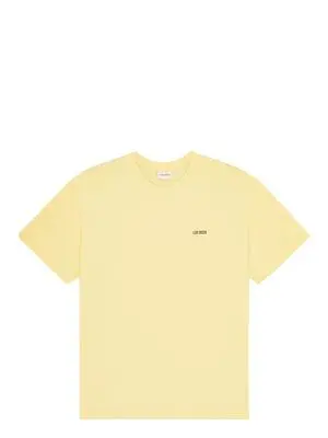 LES DEUX Logo Graphic Crewneck T-shirt - Yellow