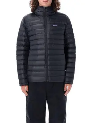Patagonia Down Sweater Hoodie With Adjustable Hood - Nero