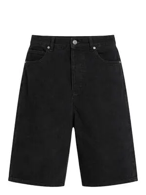 Bottega Veneta Relaxed Fit Denim Shorts - Black