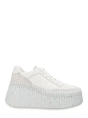 Chloé CHLOÉ Low Top Sneakers With Platform Sole Bianco