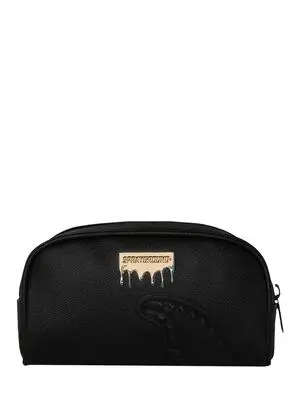 SPRAYGROUND Gold Brick Luxe Shark Pouch - Black