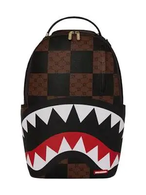SPRAYGROUND Enlarged Check Paris Backpack - Brown