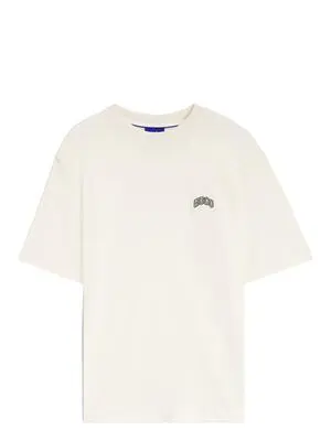 Hugo Regular-fit Cotton T-shirt With Varsity Logo - White