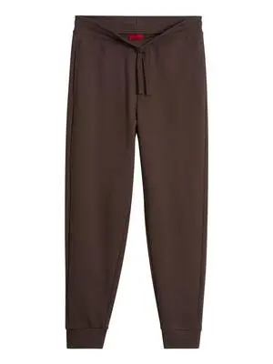 HUGO Cotton Casual Pants With Elasticized Cuffs