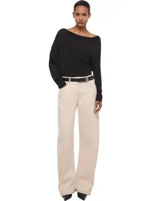 Helmut Lang Saddle Jeans - Ecru
