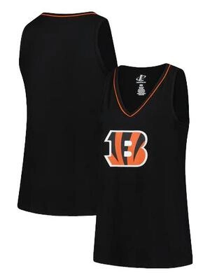 LOGO ATHLETIC Cincinnati Bengals Stellar Win V-neck Tank Top - Black