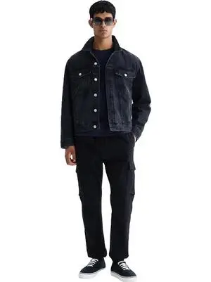 H&m Slim-fit Cargo Pants - Black
