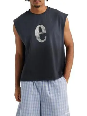 ELWOOD Sleeveless Graphic T-shirt - Black