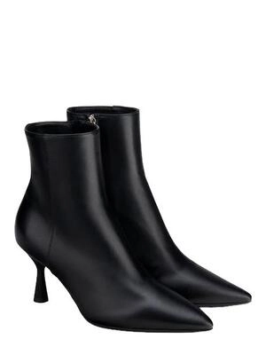 Agl Ide Bootie With Heel - Nero-nero