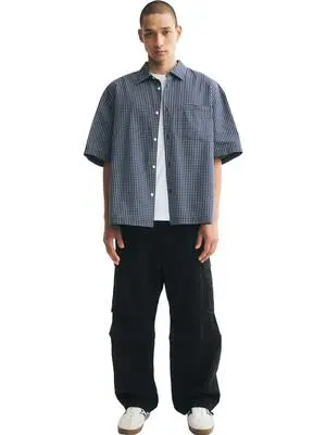H&M Loose-Fit Cargo Pants In Cotton Twill Black