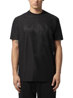 Philipp Plein Round Neck T-shirt Jacquard Skull - Black