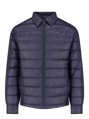 Aspesi Padded Quilted Nylon Jacket - Blue