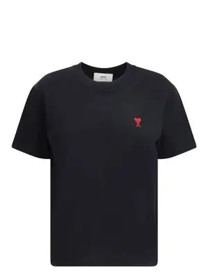 AMI Paris Logo T-shirt - Black